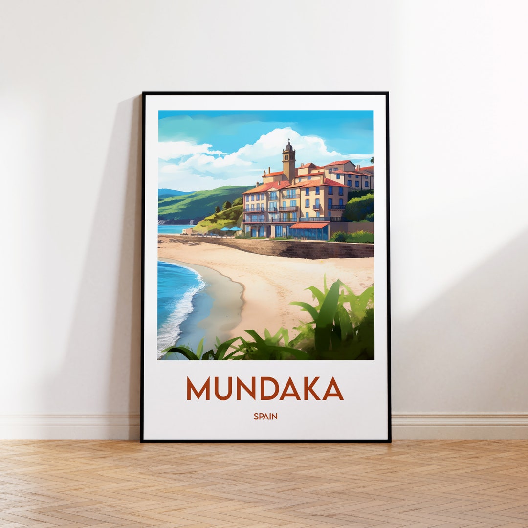 Mundaka Poster, Mundaka Print, Mundaka Beach, Mundaka Spain Gift ...