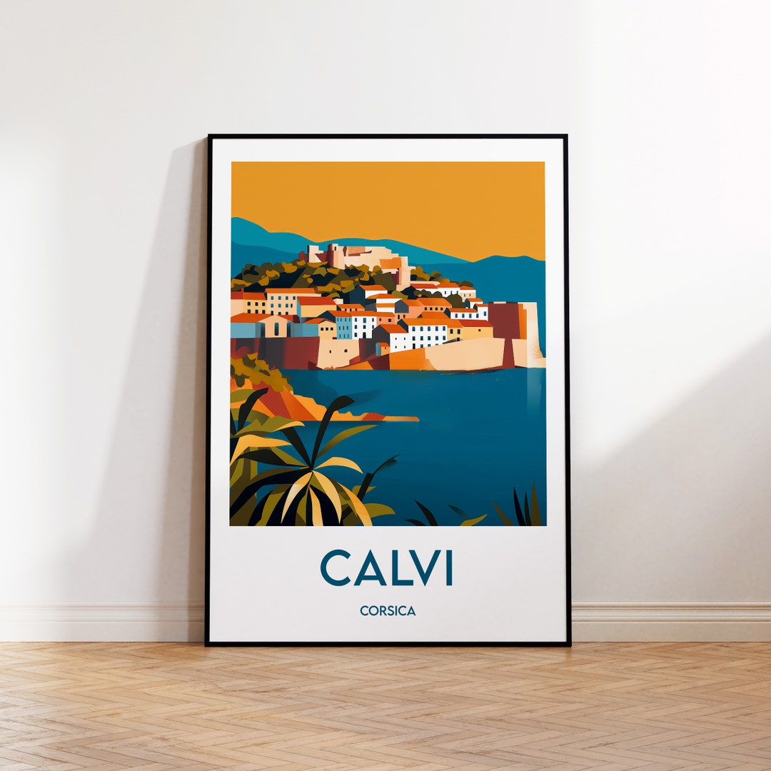 Calvi Poster, Calvi Art Print, Calvi Corsica Customizable, Calvi France ...