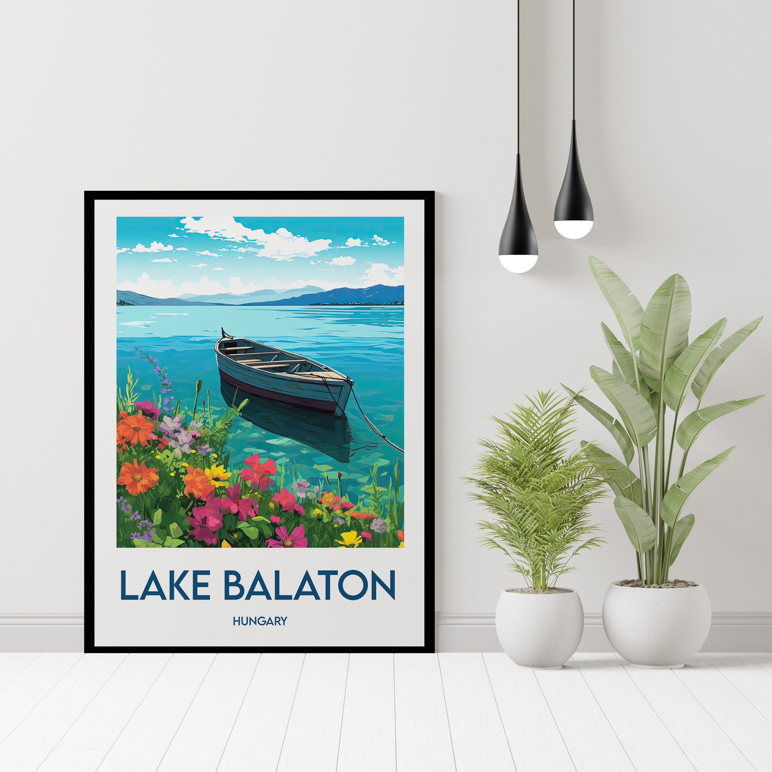 Lake Balaton Poster Lake Balaton Print Balaton-tó - Etsy
