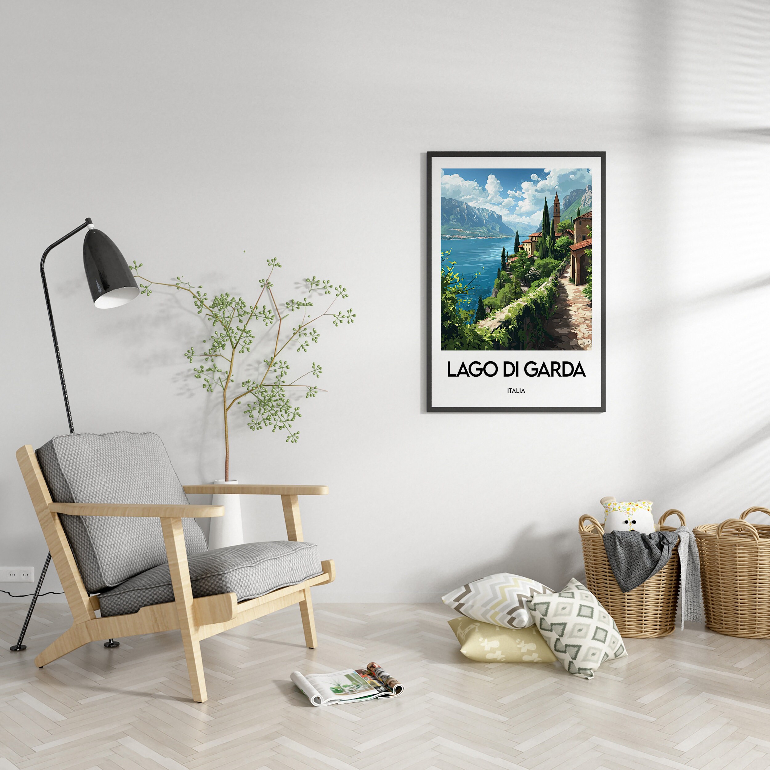 Lago Di Garda Poster, Lago Di Garda Art Print, Lago Di Garda Italia ...