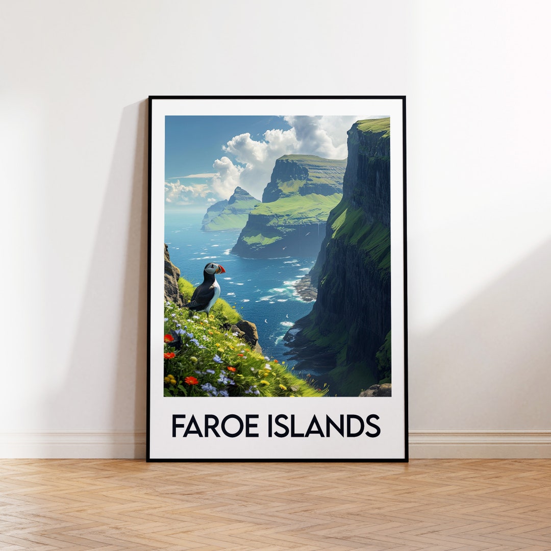Faroe Islands Poster, Faroe Islands Art Print, Faroe Islands ...