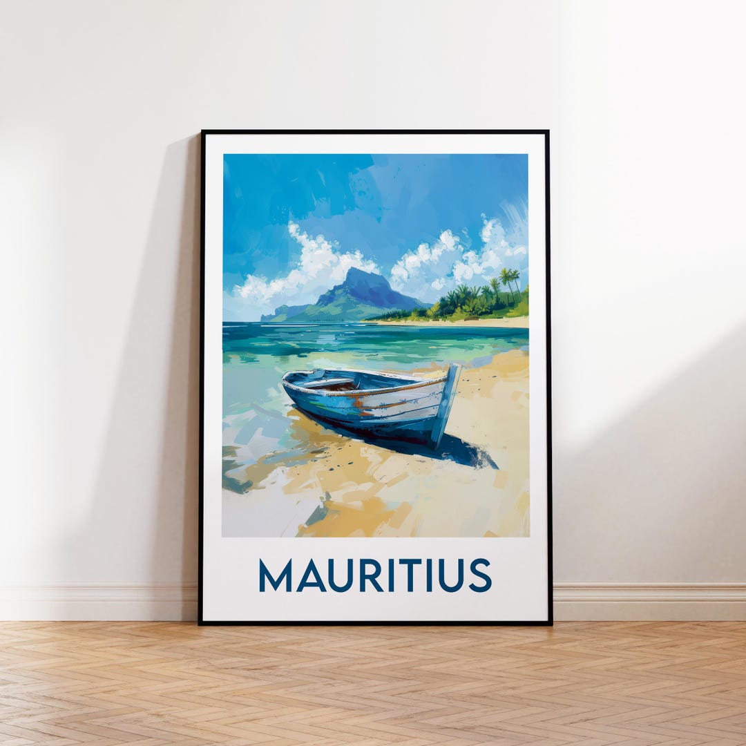Mauritius Poster, Moris Art Print, Mauritius Gift, Mauritius Wall Art ...