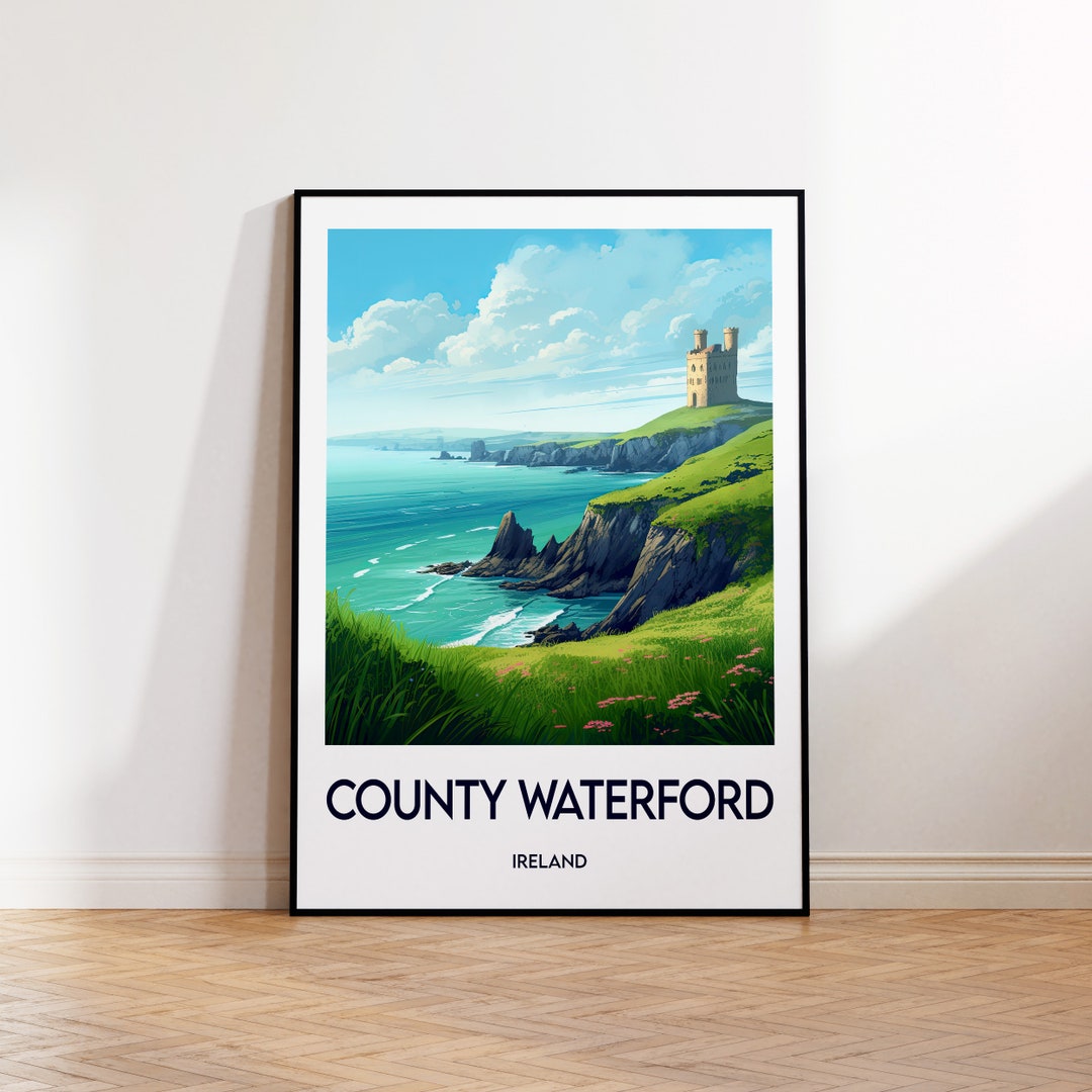County Waterford Poster, Contae Phort Láirge Print, County Waterford ...