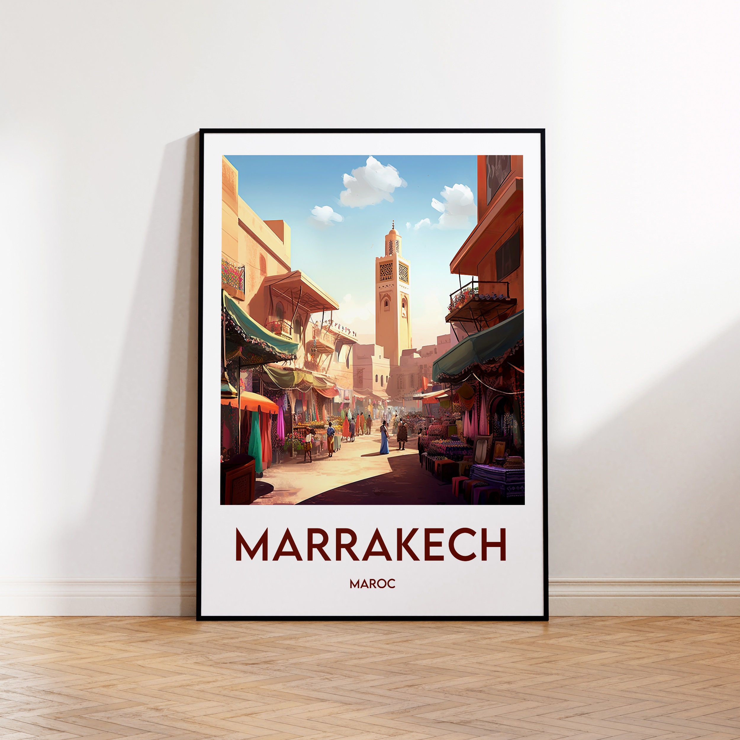 Marrakech Poster, Marrakech Print, Marrakech Illustration, Marrakech ...