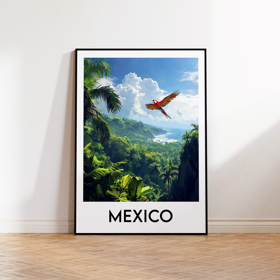 Mexico Poster, Mexico Art Print, Mexico Illustration, Mexico Gift ...