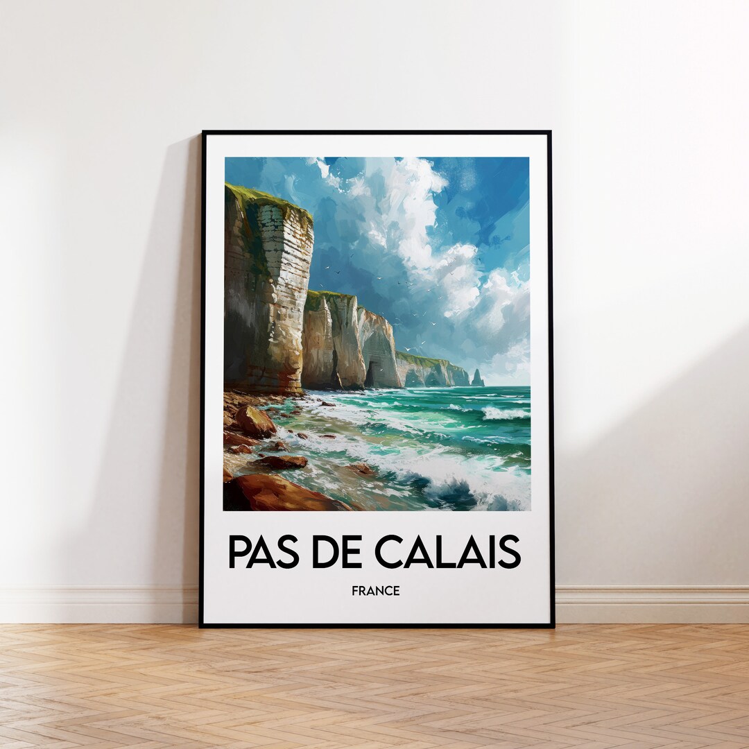 Pas-de-calais Travel Poster, Pas-de-calais Print, Pas-de-calais ...