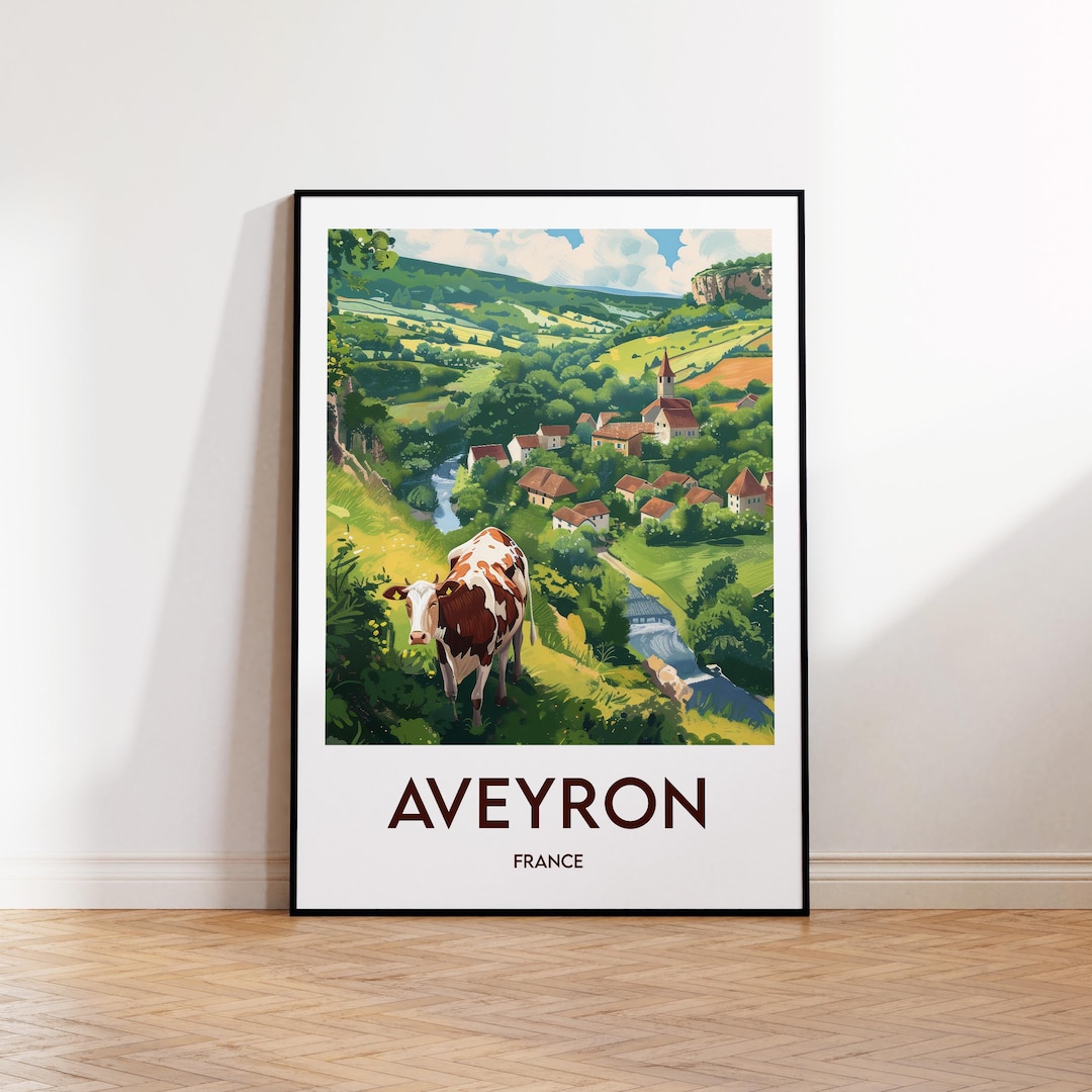Aveyron FRANCE Poster, Aveyron Poster, Aveyron Art Print, Aveyron ...