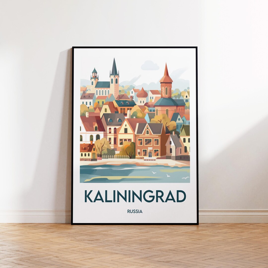 Kaliningrad Poster, Kaliningrad Kunstdruck, anpassbares Kaliningrad ...