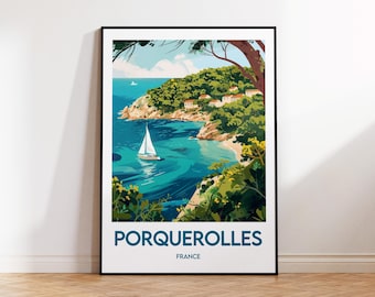 Affiche PORQUEROLLES - Etsy France