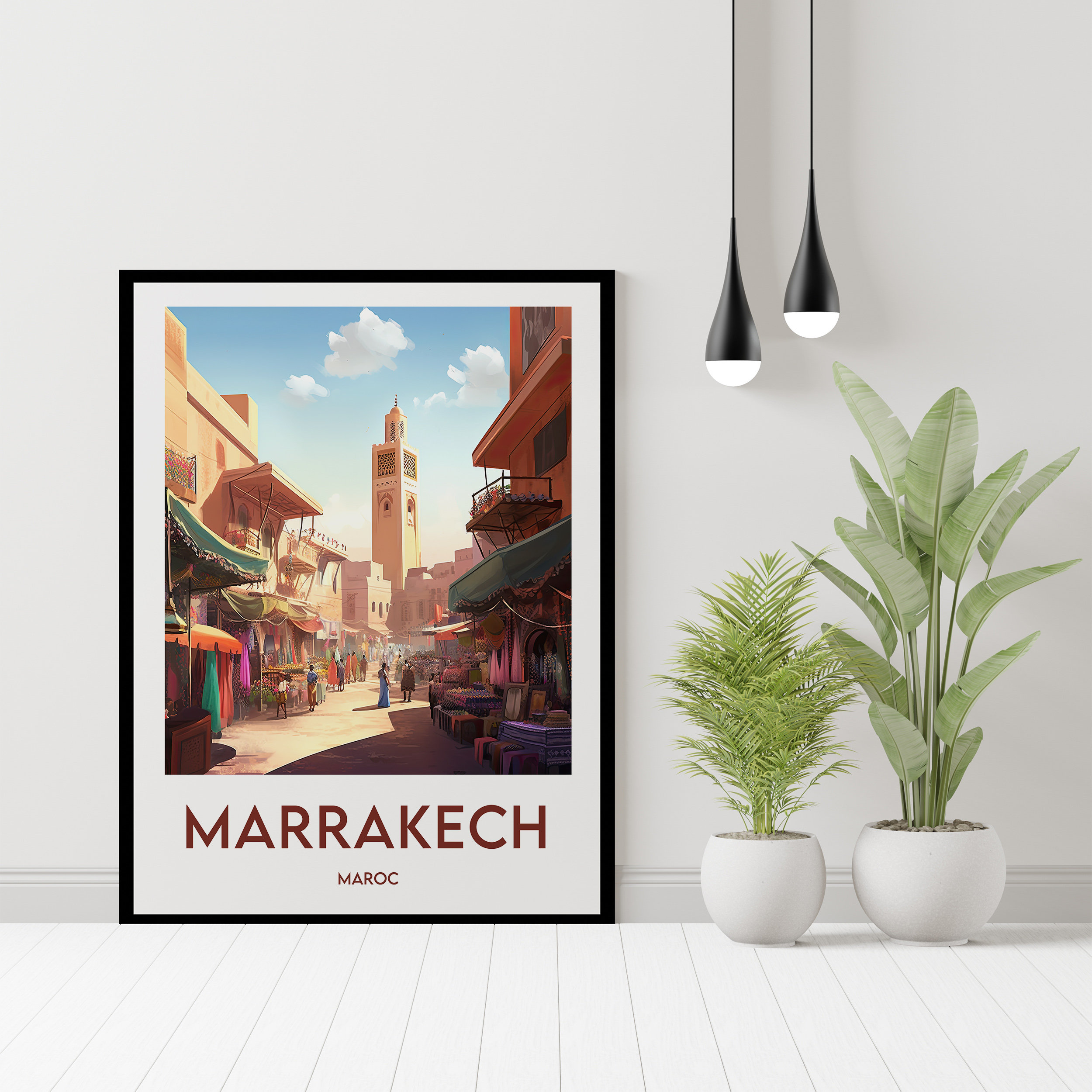 Marrakech Poster, Marrakech Print, Marrakech Illustration, Marrakech ...