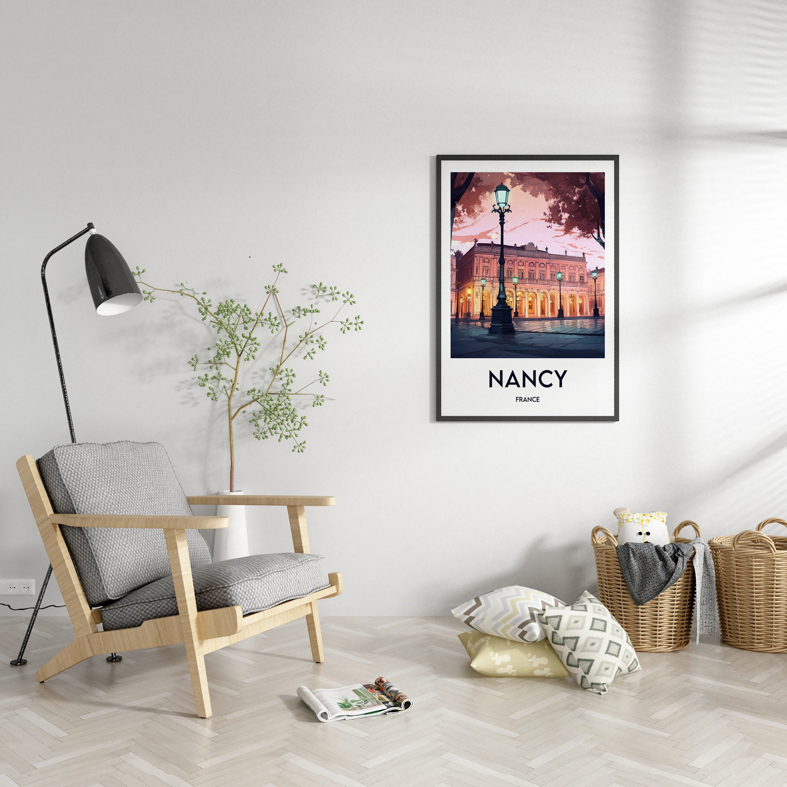 Nancy Poster, Nancy Poster, Nancy France Print, Nancy Illustration ...