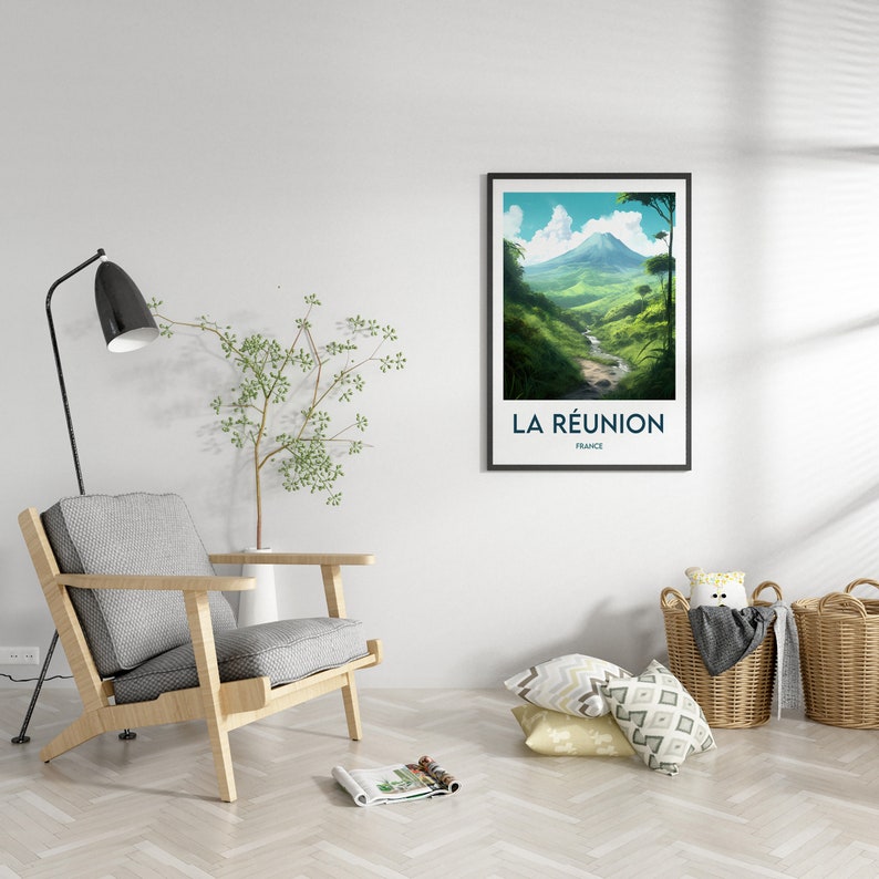 Affiche de la Réunion, Île de la Réunion, La Réunion Poster, The ...