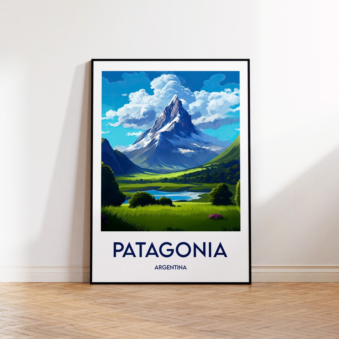 Patagonia Poster Patagonia Chile Print Patagonia - Etsy