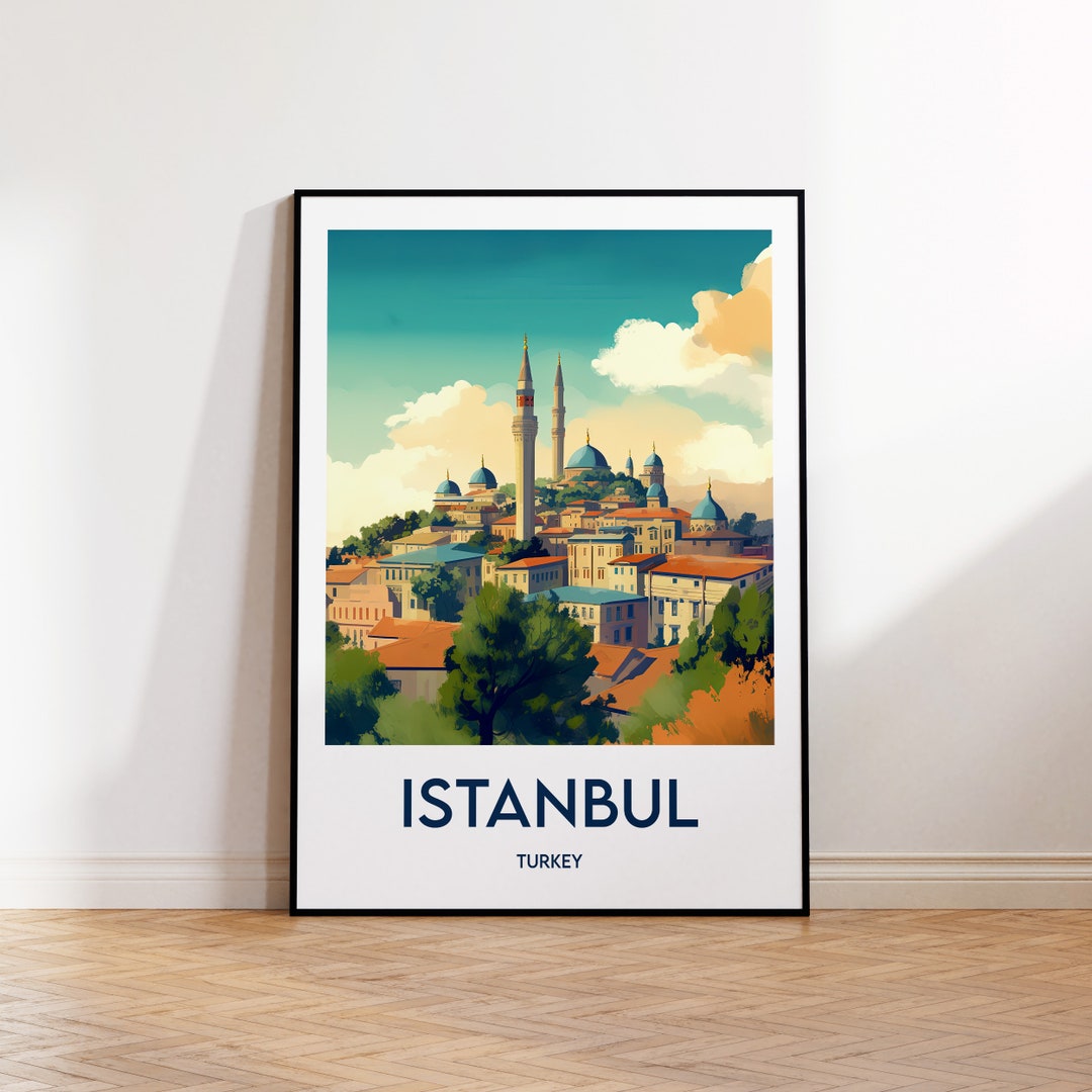Istanbul Poster, Istanbul Print, Istanbul Gift, Istanbul Wall Art ...