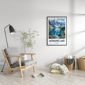 Moraine Lake Poster, Moraine Lake Print, Moraine Lake Gift, Moraine Lake Wall Art, Banff ...