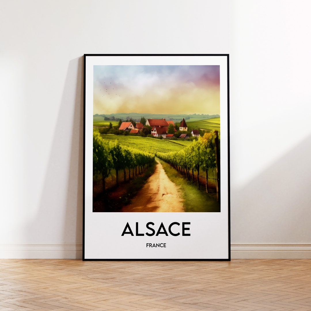 Alsace Poster, Alsace Art Print, Alsace France Customizable, Alsace ...