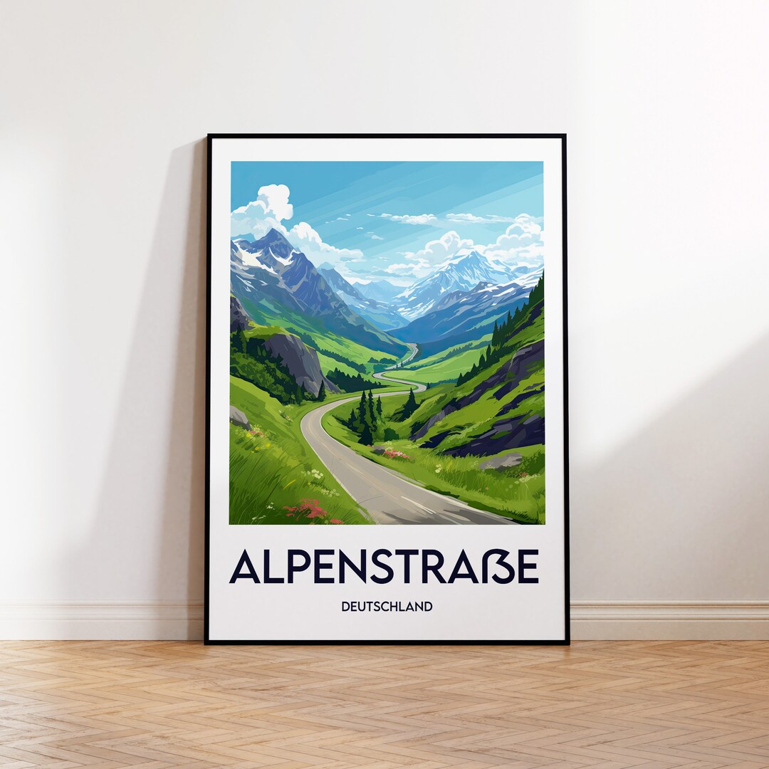 Die Deutsche Alpenstraße, Alpenstrasse Poster, Deutsche Alpenstrasse ...