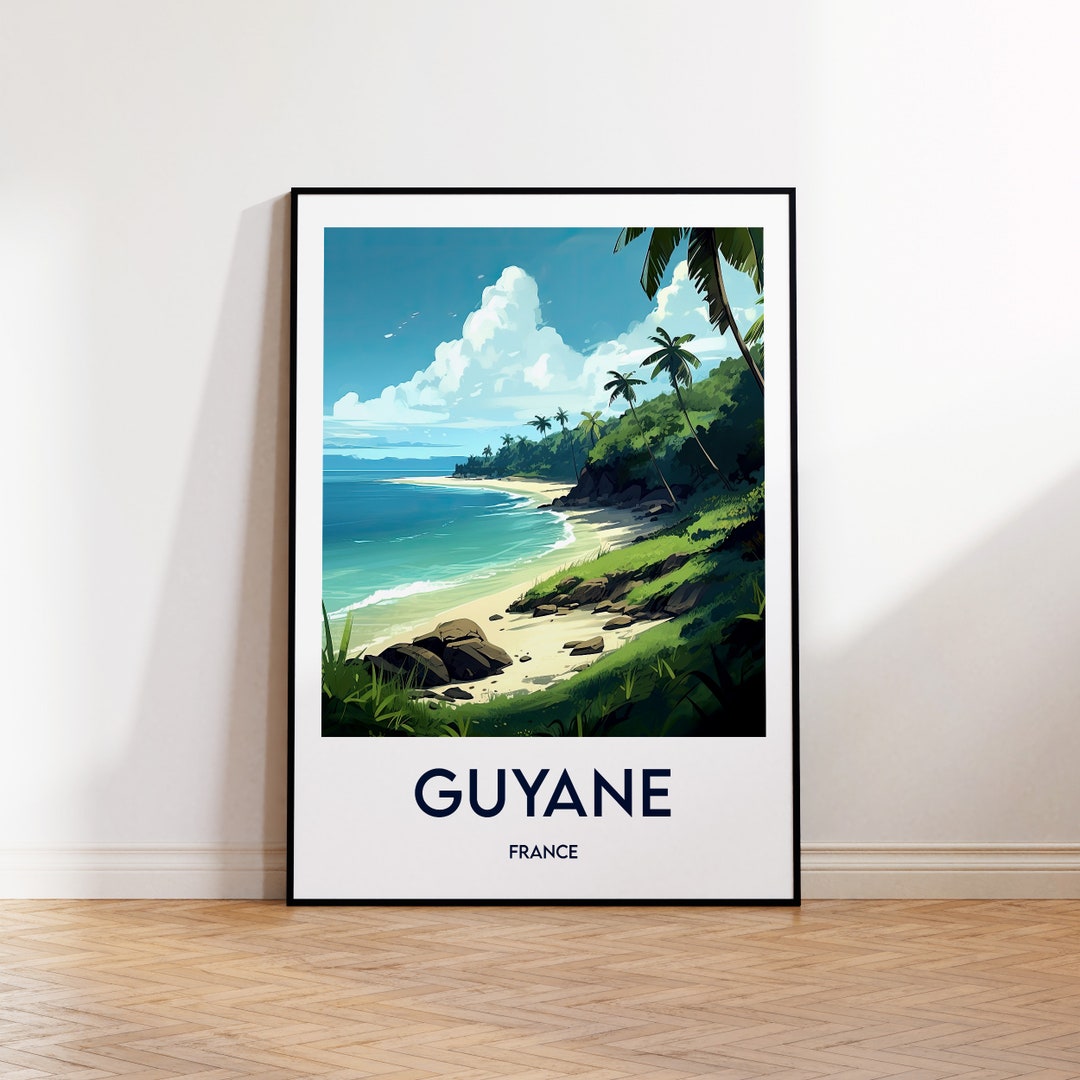 Guyane Poster Guyane Poster French Guiana Print Guyane - Etsy UK