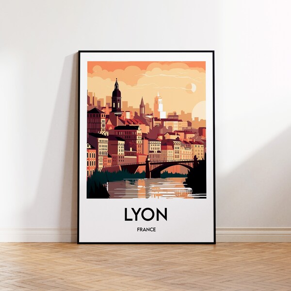 Lyon poster - Etsy France
