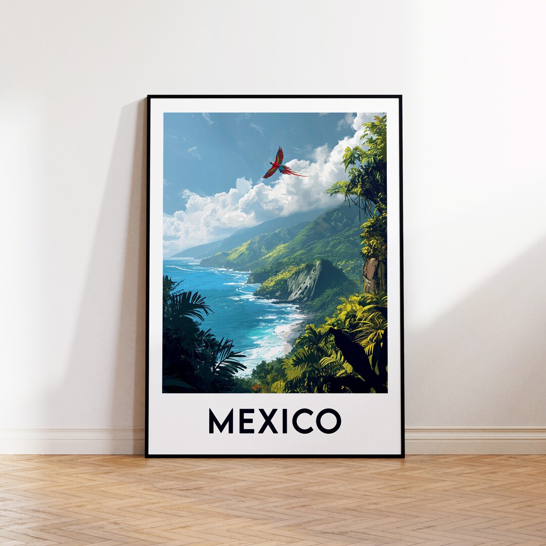 Mexiko-Poster, Mexiko-Kunstdruck, Mexiko anpassbar, Mexiko-Stadt ...