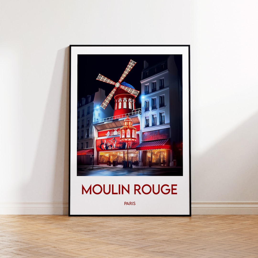 Moulin Rouge Poster, Moulin-rouge Print, Pigalle Gift, Paris France ...