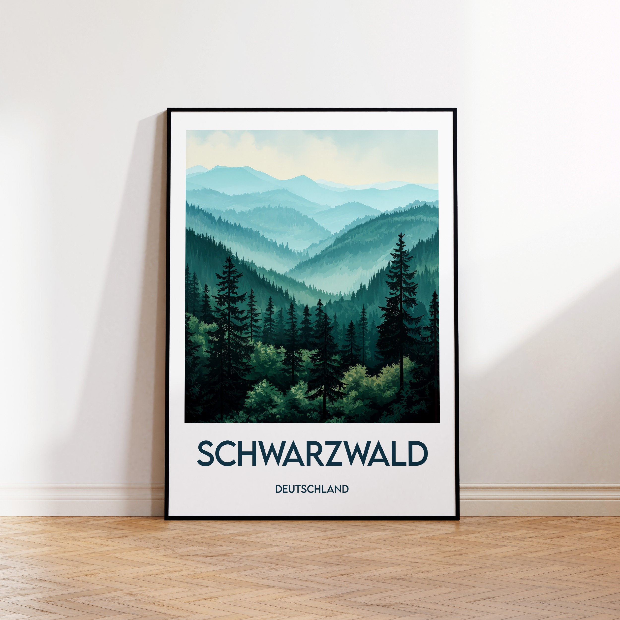 Schwarzwald Poster, Schwarzwald Art Print, Schwarzwald Deutschland ...
