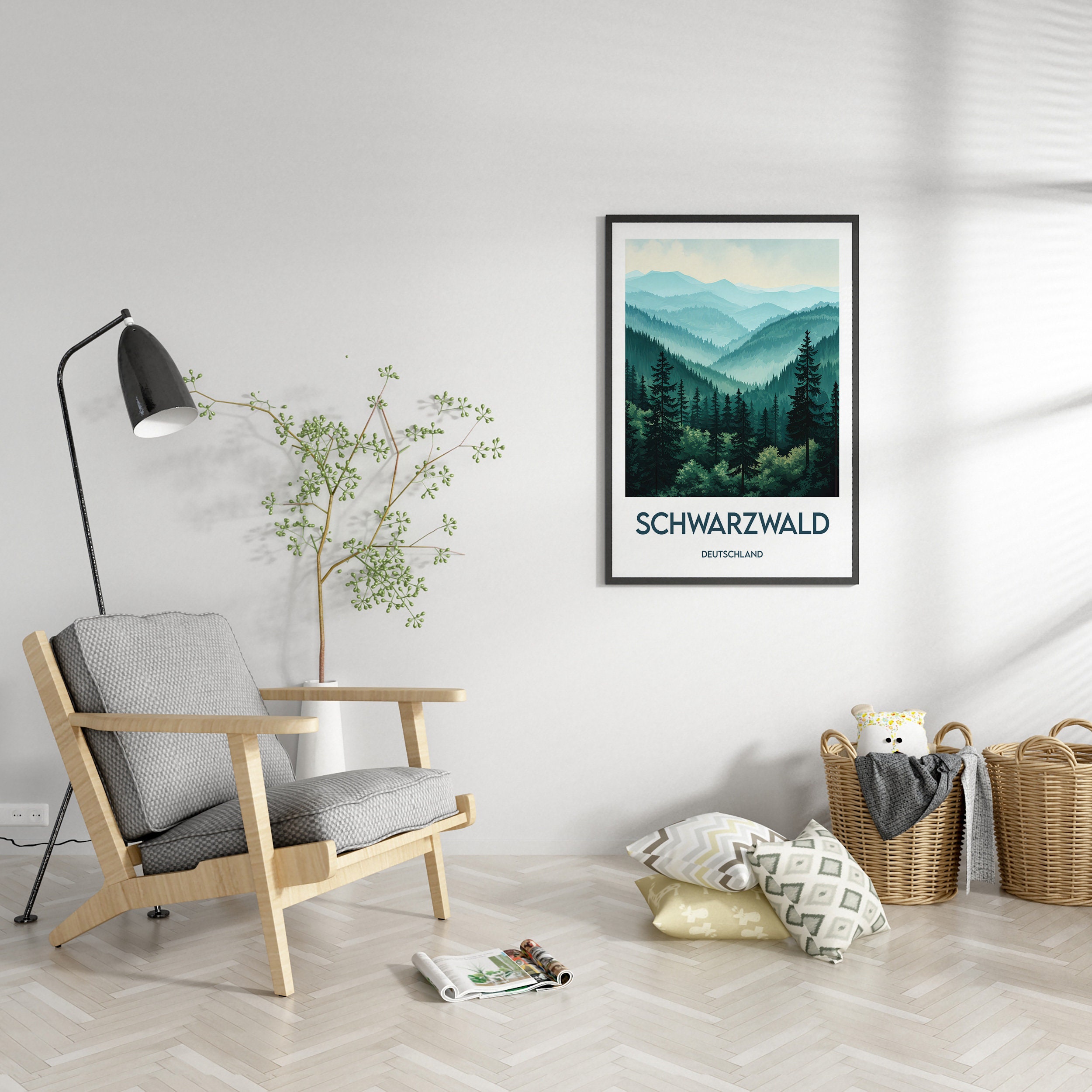 Schwarzwald Poster, Schwarzwald Art Print, Schwarzwald Deutschland ...