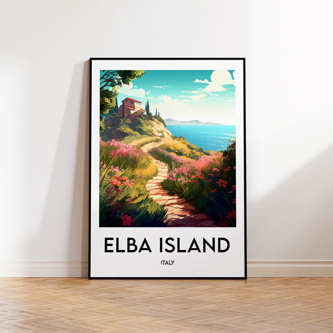 Elba Island, Elba Poster, Elba Art Print, Italy Gift, Elba Wall Art ...