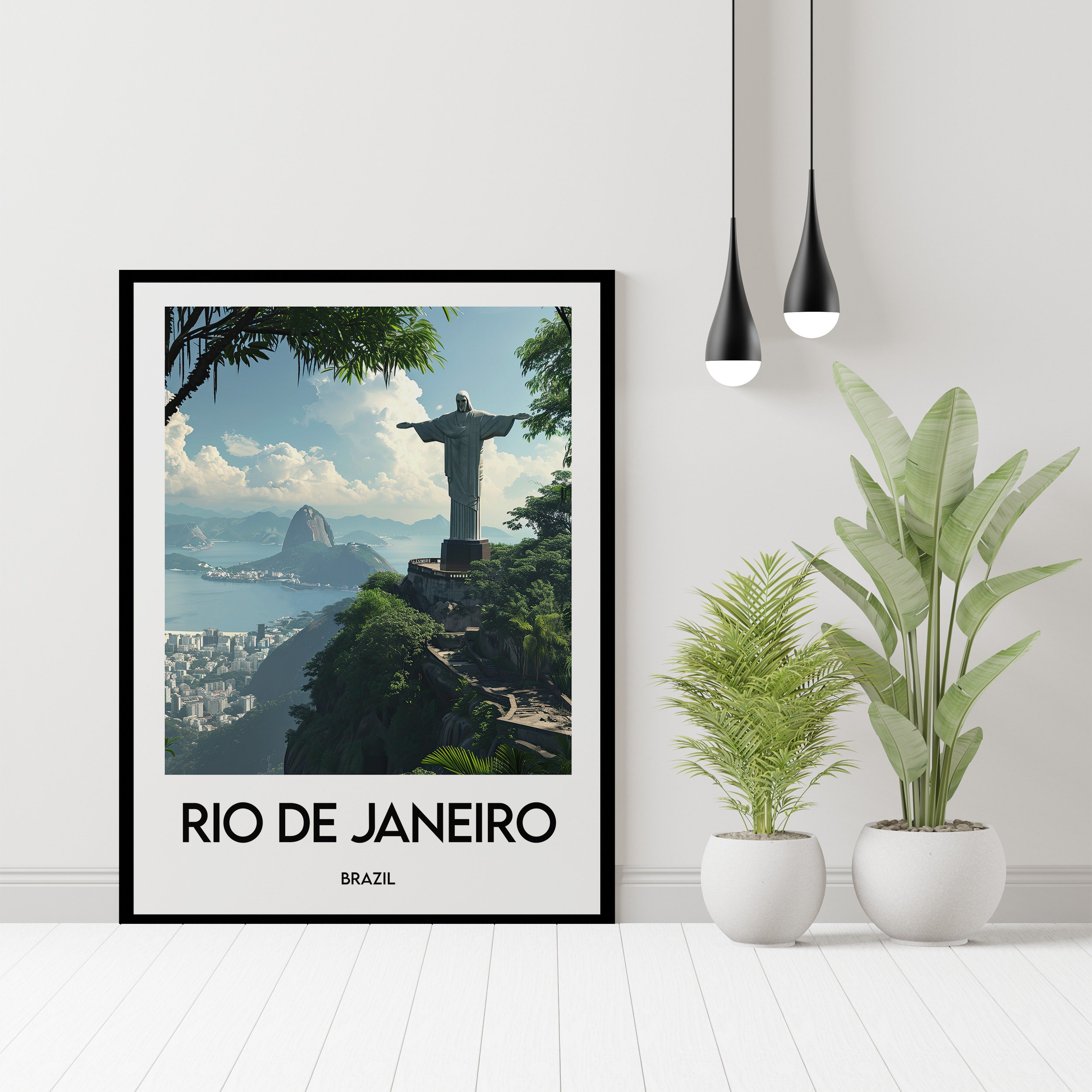 Rio De Janeiro Travel Poster, Rio Brazil Art Print, Rio De Janeiro ...