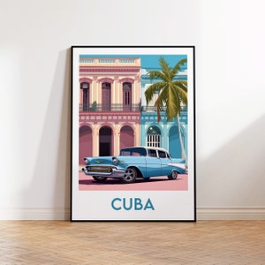 Cuba Poster, Cuba Art Print, Cuba Havana, Santiago De Cuba Gift ...