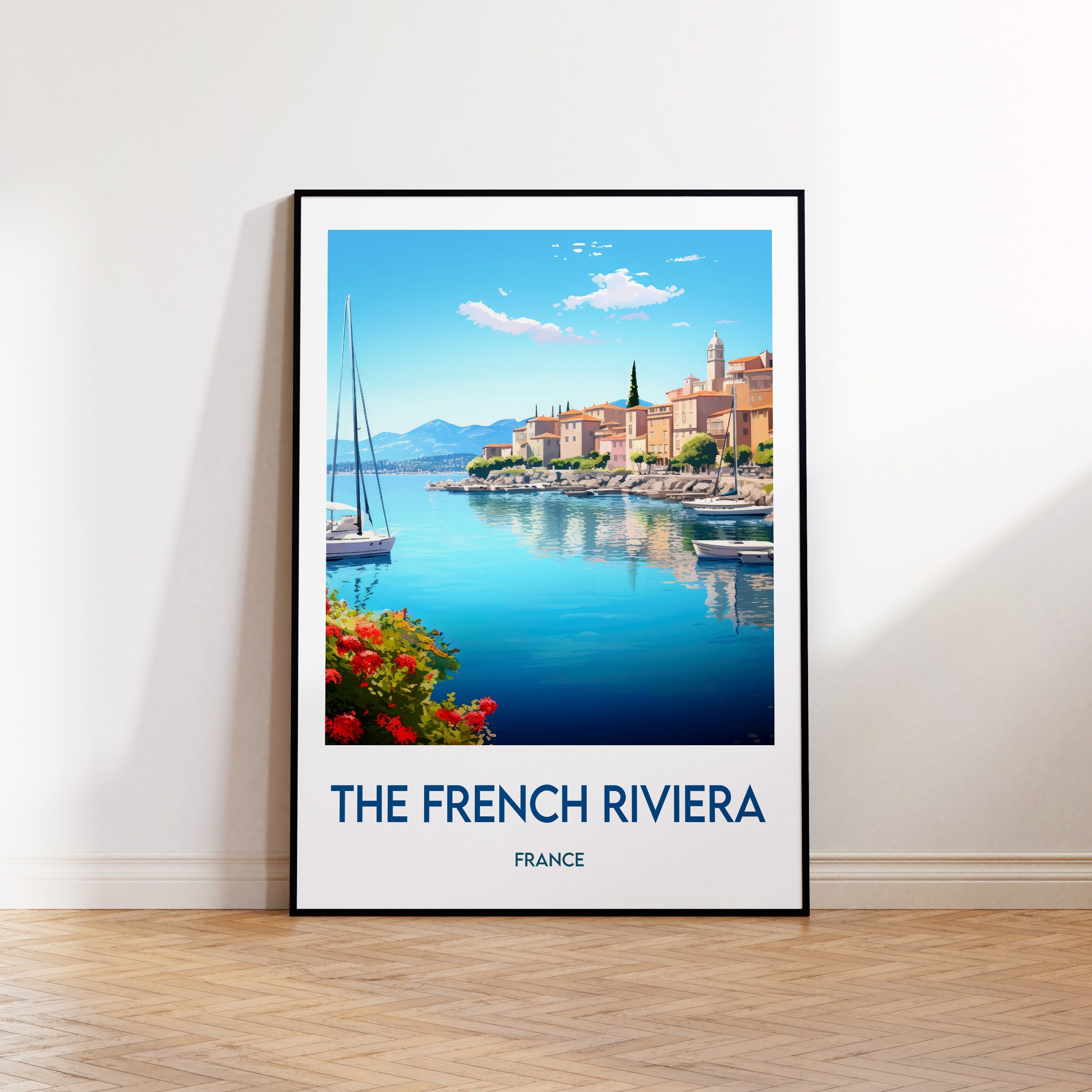 The French Riviera Poster French Riviera Print Provence - Etsy
