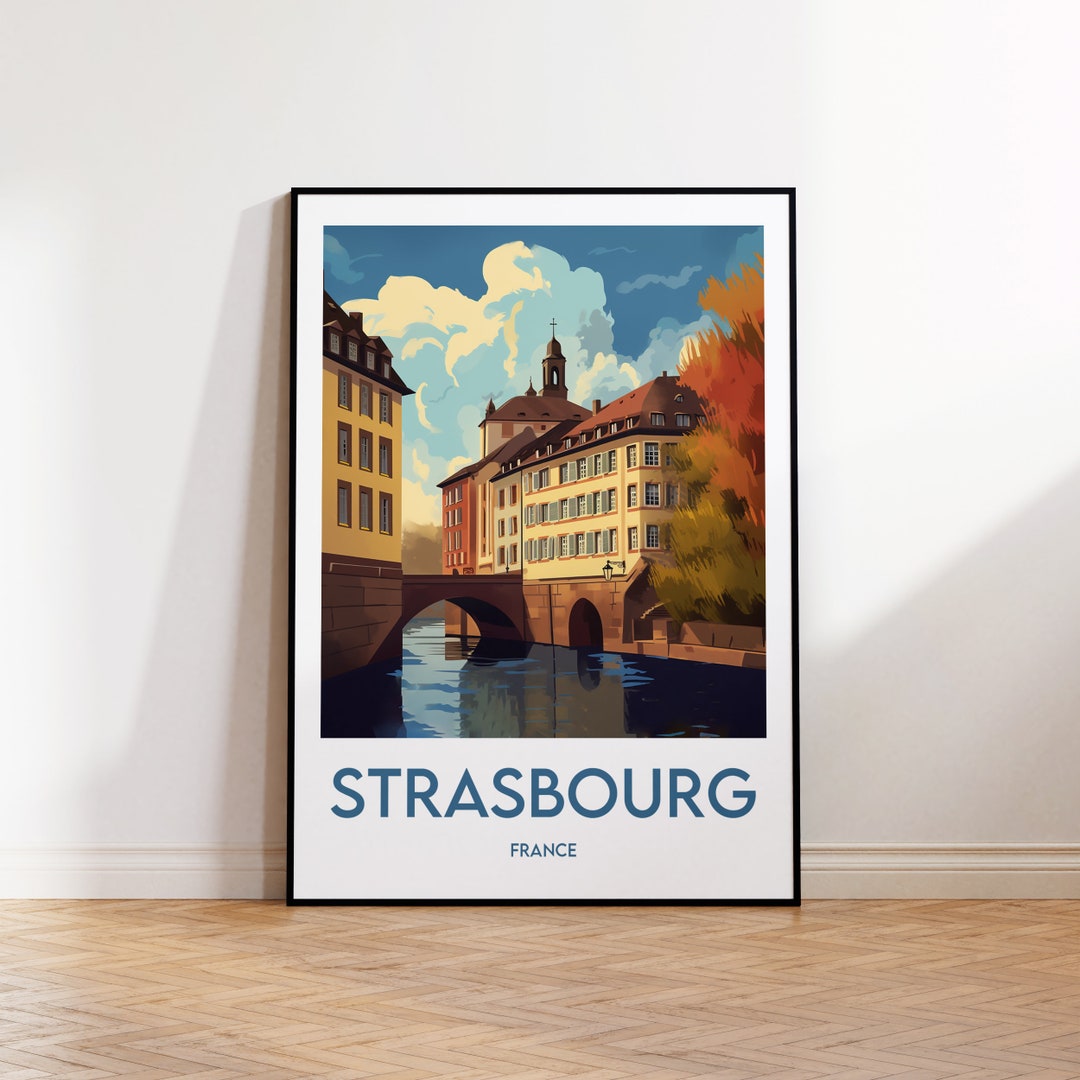 Strasbourg Print Strasbourg Poster Alsace Wall Art Grand - Etsy