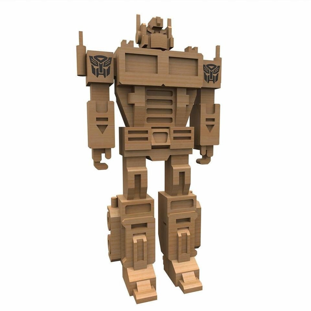 Optimus Prime 3D DXF File Transformative Robot Design for Laser Cutting ...