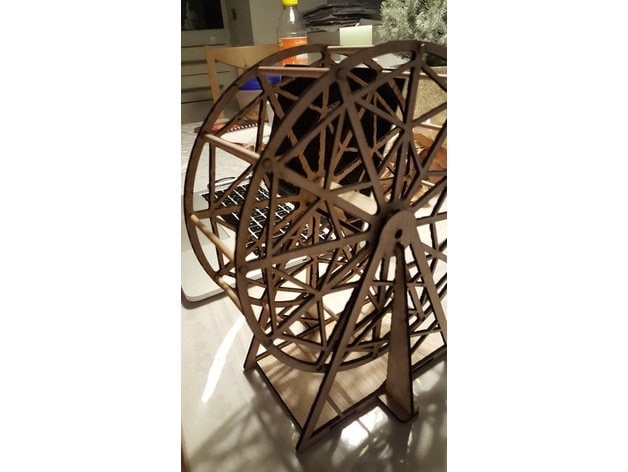 3D Ferris Wheel DXF File DIY Ferris Wheel Design, CNC Cutting, Laser ...