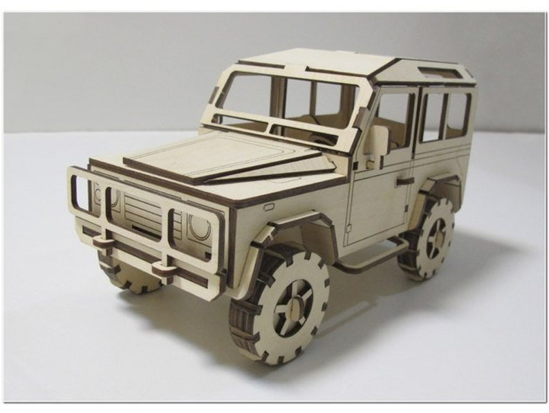 3D Land Rover Puzzle DXF File DIY Off-road Vehicle Design, CNC Cutting ...