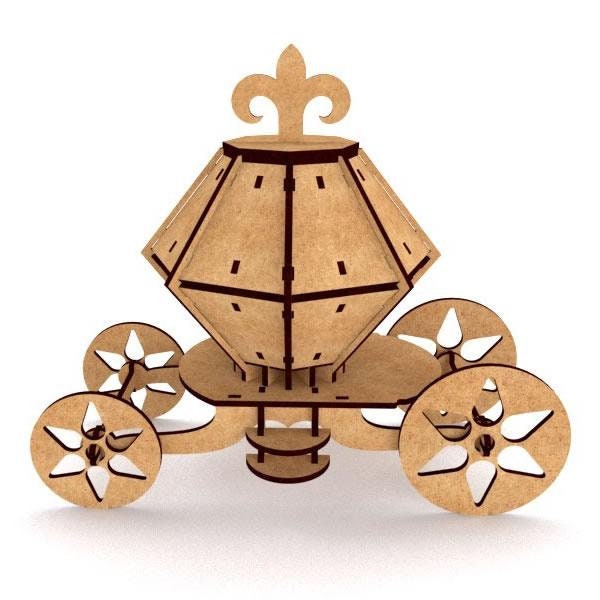 Carriage 3D DXF File DIY Craft Template for Charming Home Decor ...