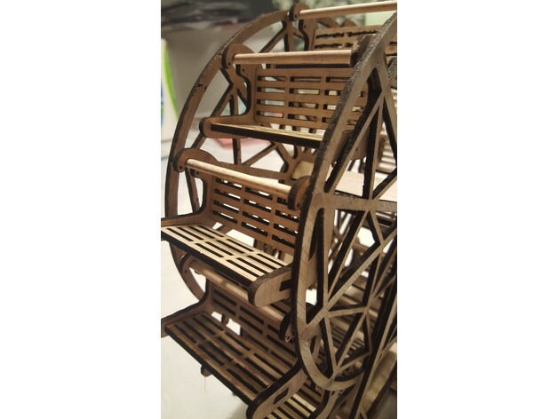 3D Ferris Wheel DXF File DIY Ferris Wheel Design, CNC Cutting, Laser ...