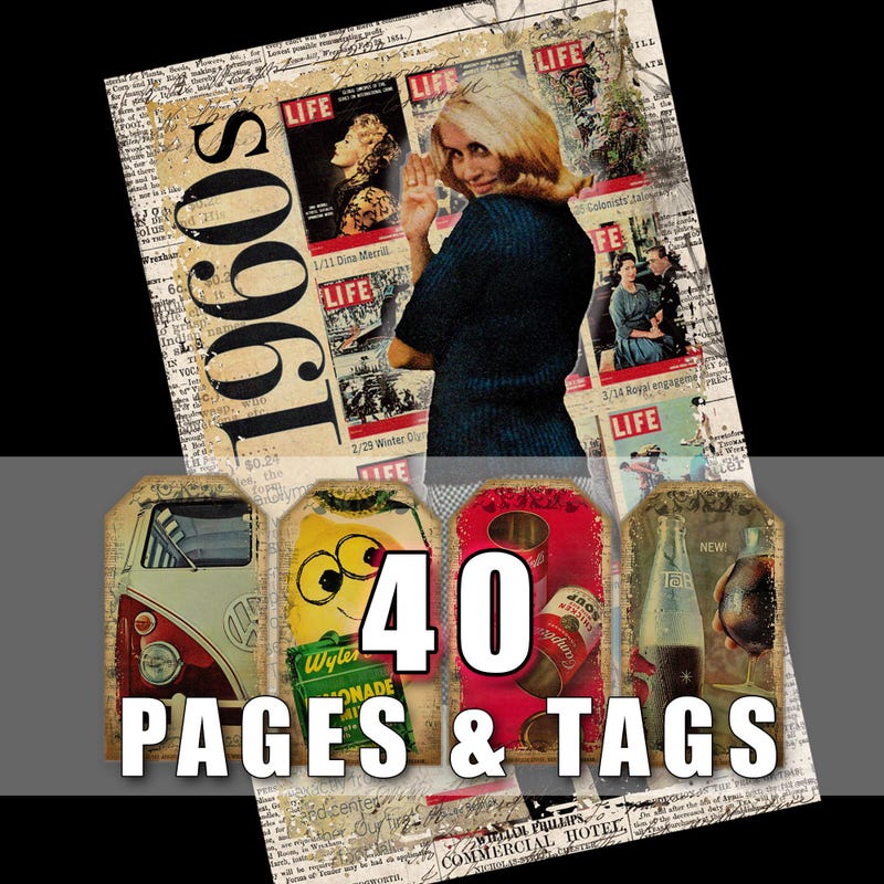 1960s Journal Printables - Etsy UK