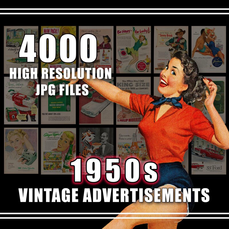 Vintage Ads Posters - Etsy