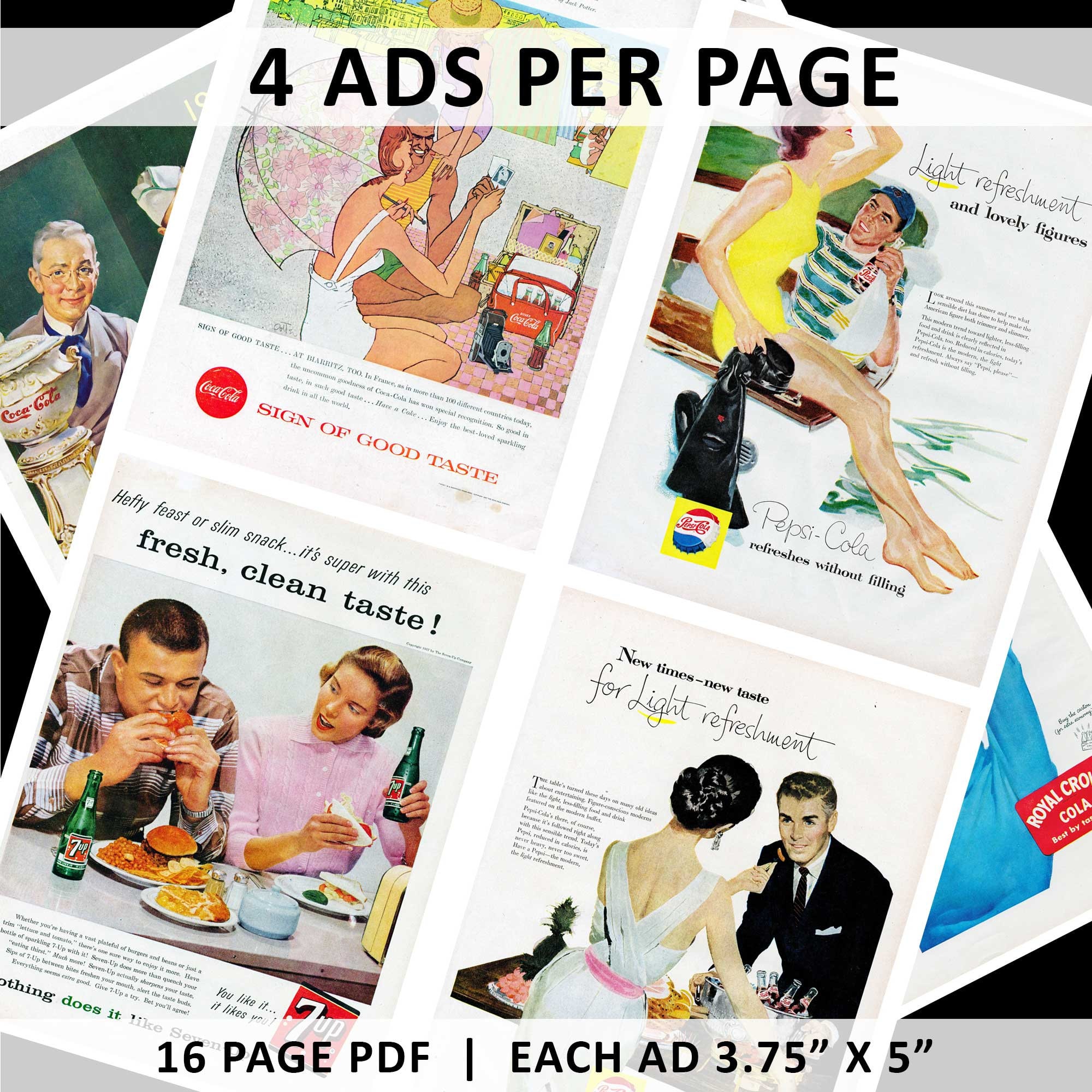 Digital Ephemera Vintage Soda Pop Ads 63 Advertisements Download ...