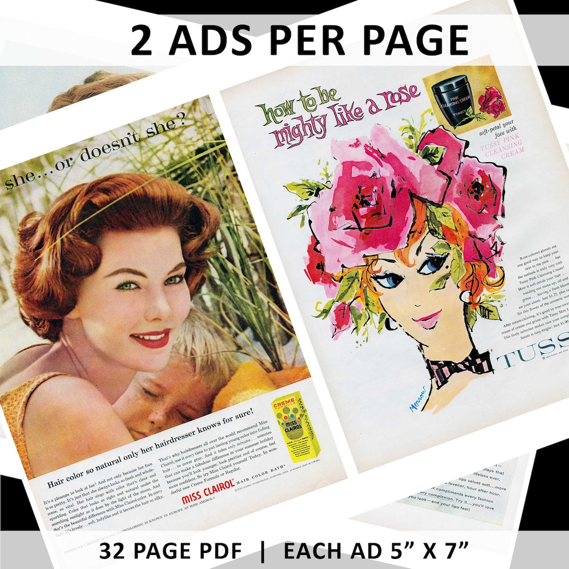 Digital Ephemera Vintage Beauty Cosmetics Ads 63 Advertisements ...