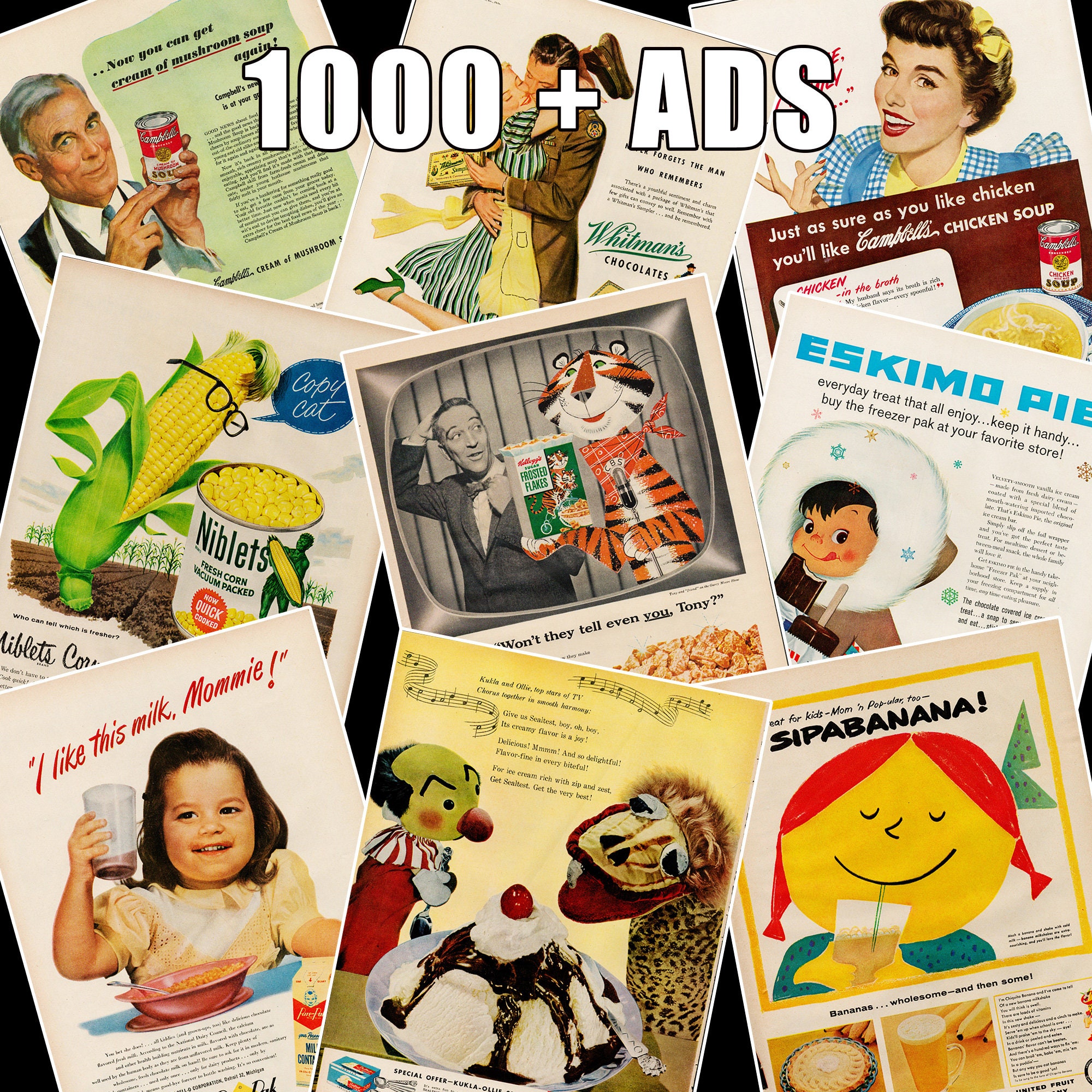 Vintage Advertisements Food Kitchen Ads 30s 40s 50s 60s Cook Chef ...