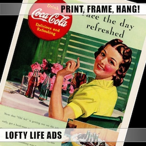 1930s Vintage Advertisements Ads Digital Printable Retro Wall Art ...