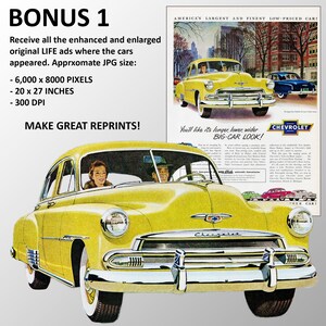 Old Vintage 1950s Cars Clip Art PNG Files Journals Ads Advertisements ...