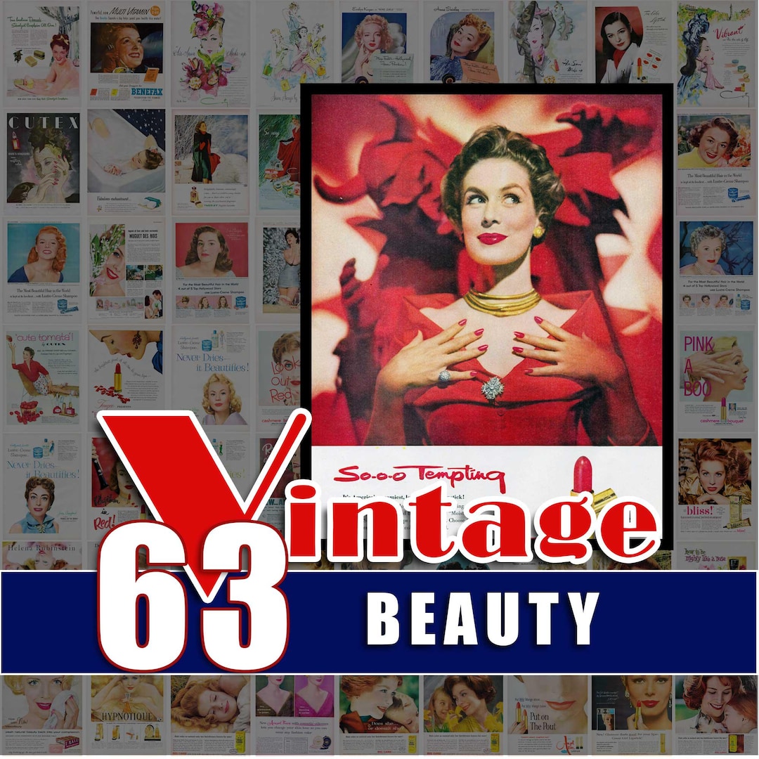 Vintage Beauty Ads, Retro Cosmetics Wall Art (digital Download) - Etsy