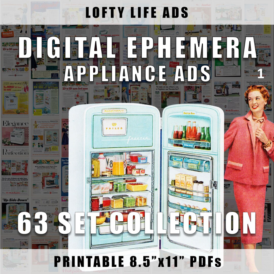 Vintage Kitchen Appliance Ads Advertisements Digital Ephemera - Etsy