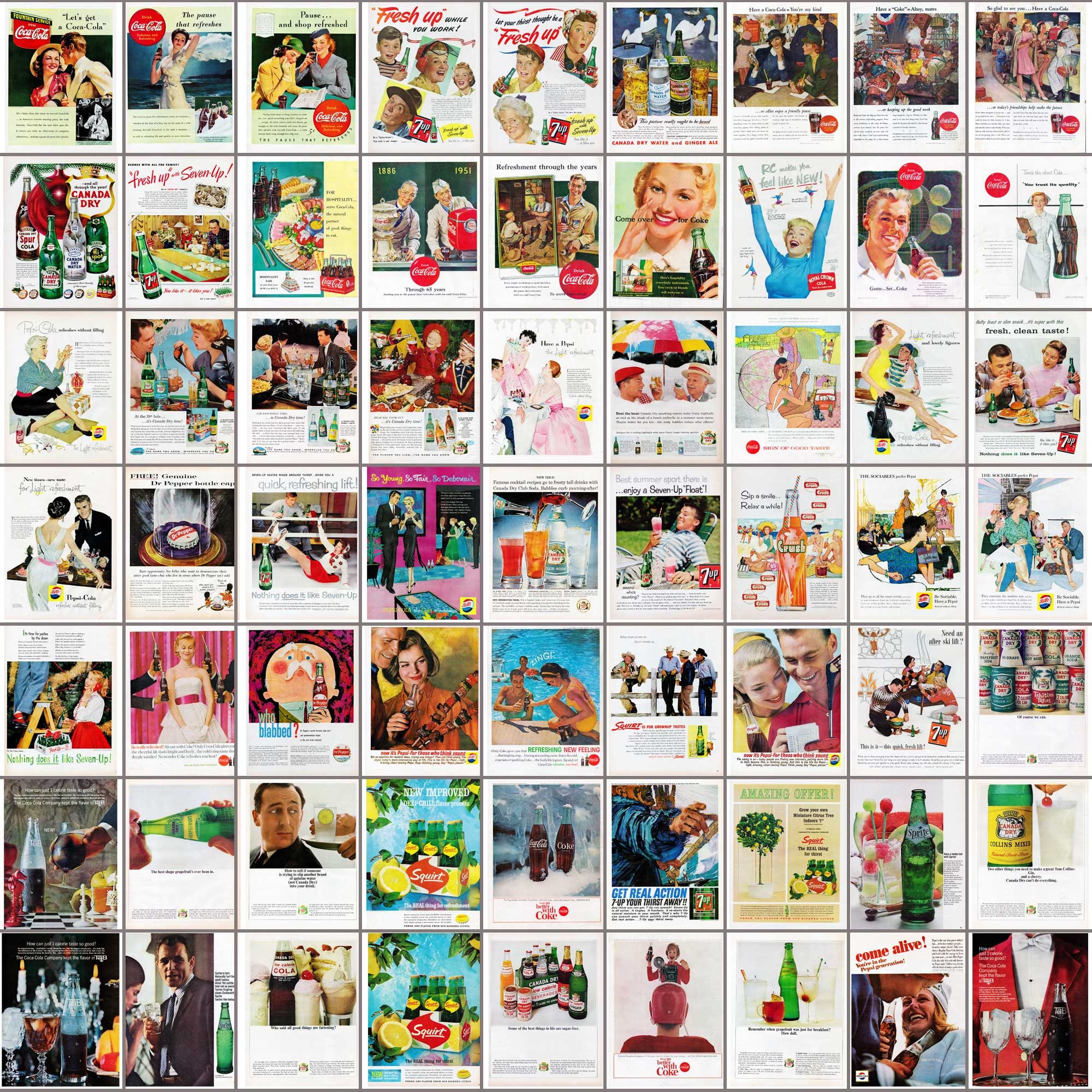 Vintage Soda Pop Advertisements Decor Ads Digital Download Printable ...