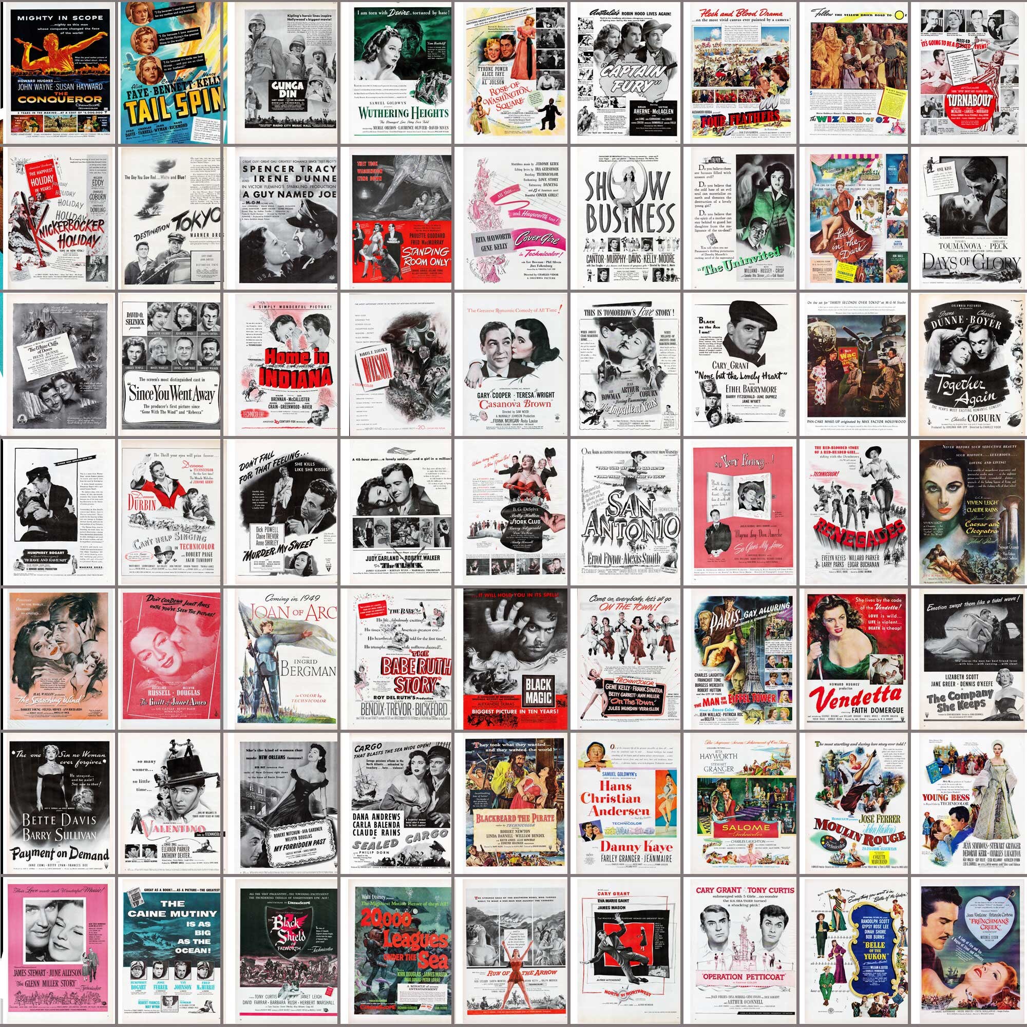 Vintage Movie Ads Advertisements Digital Download Printable Wall Art ...