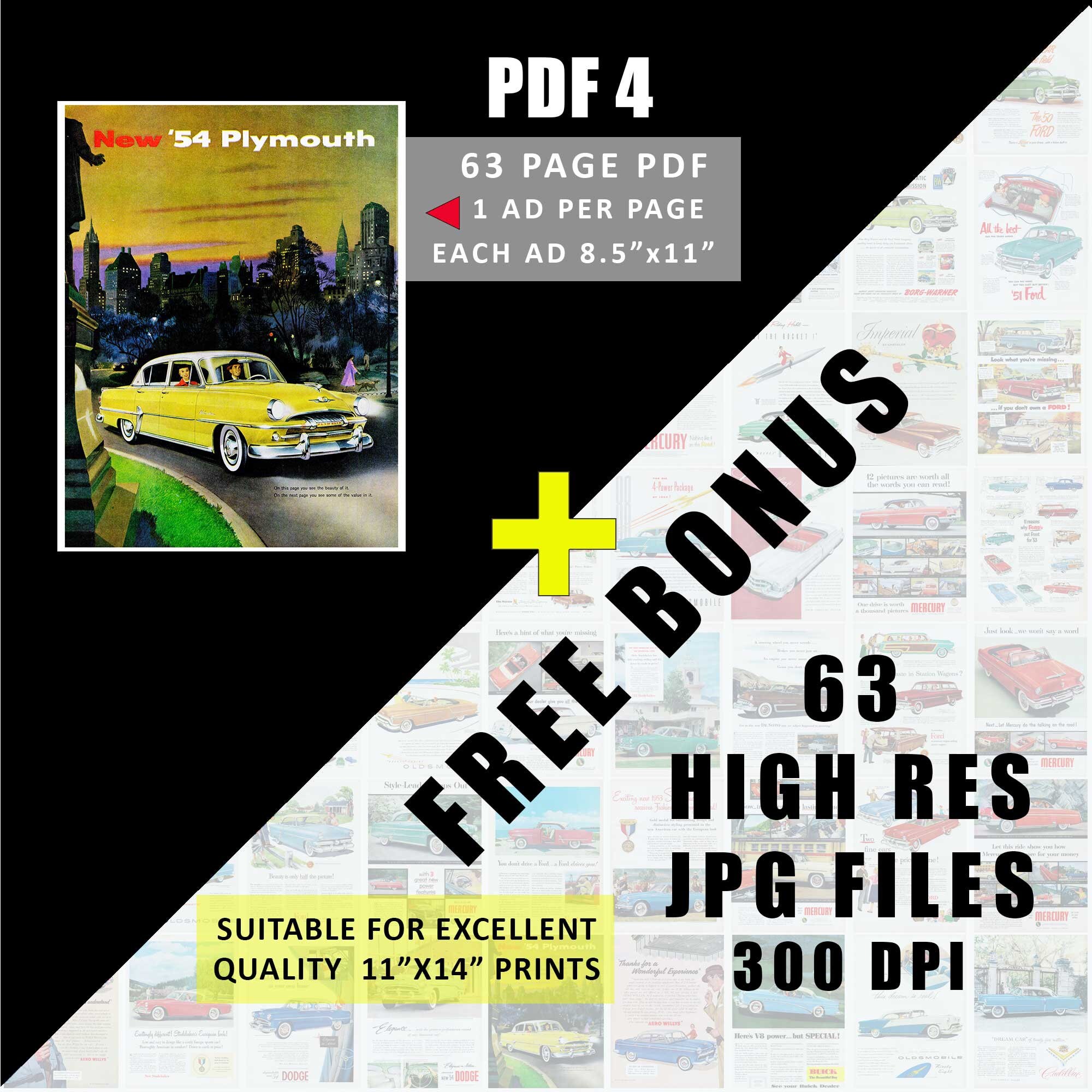 Digital Ephemera Vintage Car Auto Ads 63 Advertisements Download ...