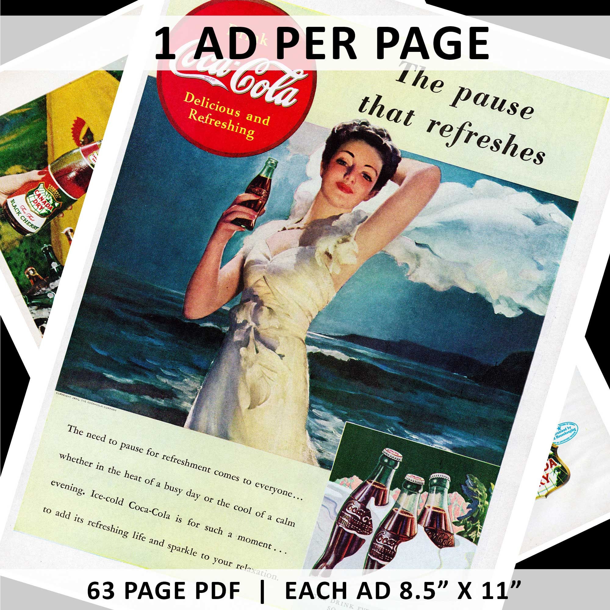 Digital Ephemera Vintage Soda Pop Ads 63 Advertisements Download ...